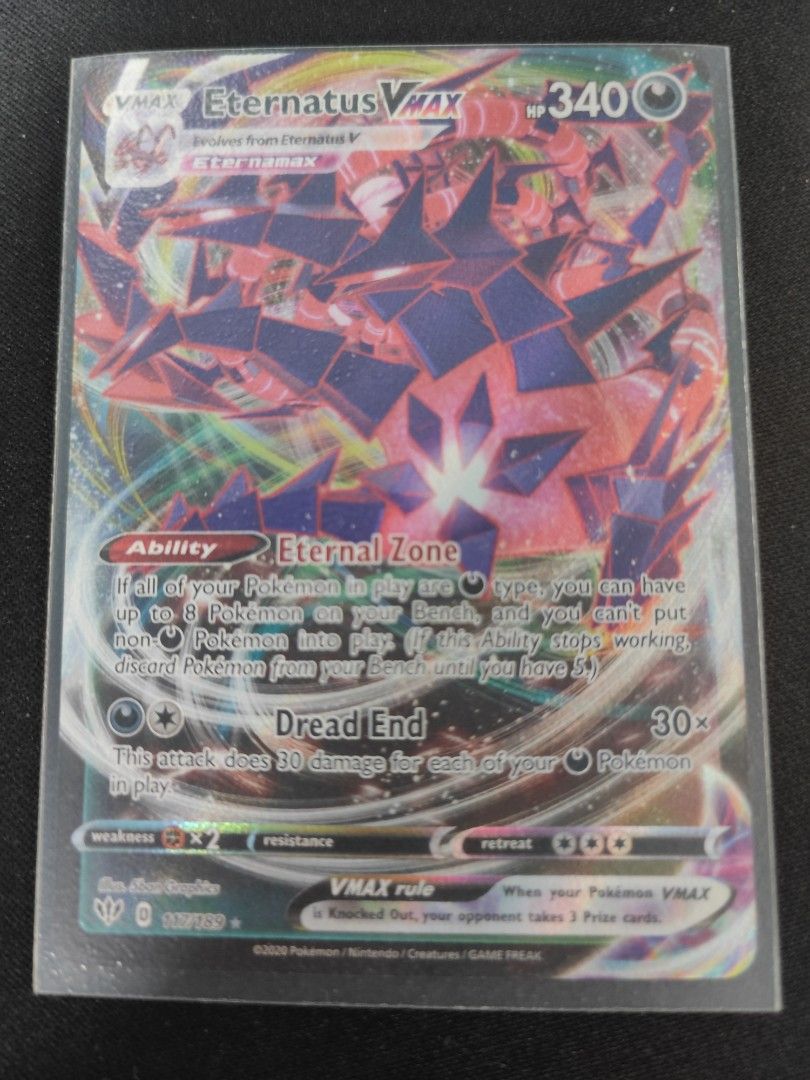 Grimmsnarl V 114/189 Eternatus VMAX 117/189 Galarian Stunfisk V 128/189 ...