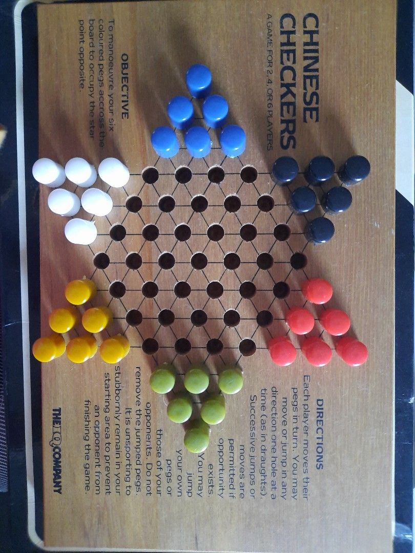 Chinese checkers handcrafted in solid native hardwood, Hobbies & Toys ...