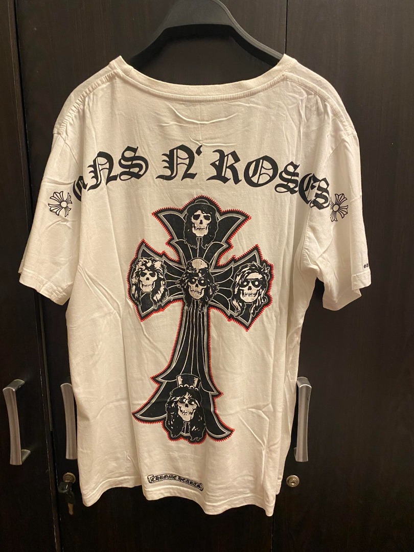 Chrome Hearts Guns n Roses, Men's Fashion, Tops & Sets, Tshirts & Polo ...