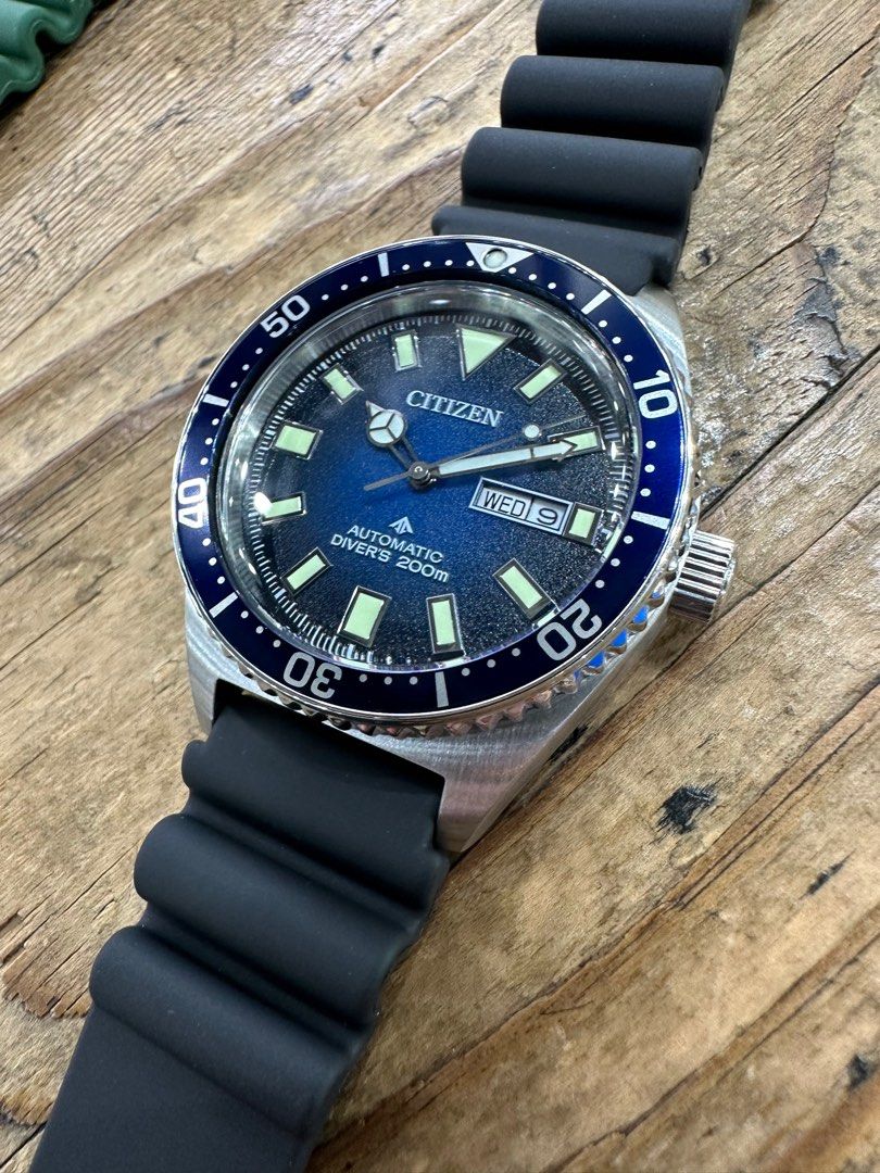 煙燻面 CITIZEN PROMASTER自動潛水錶 灰黑面NY0120-01E 芥黃面NY0120-01X 橙面NY0120-01Z 藍面 ...