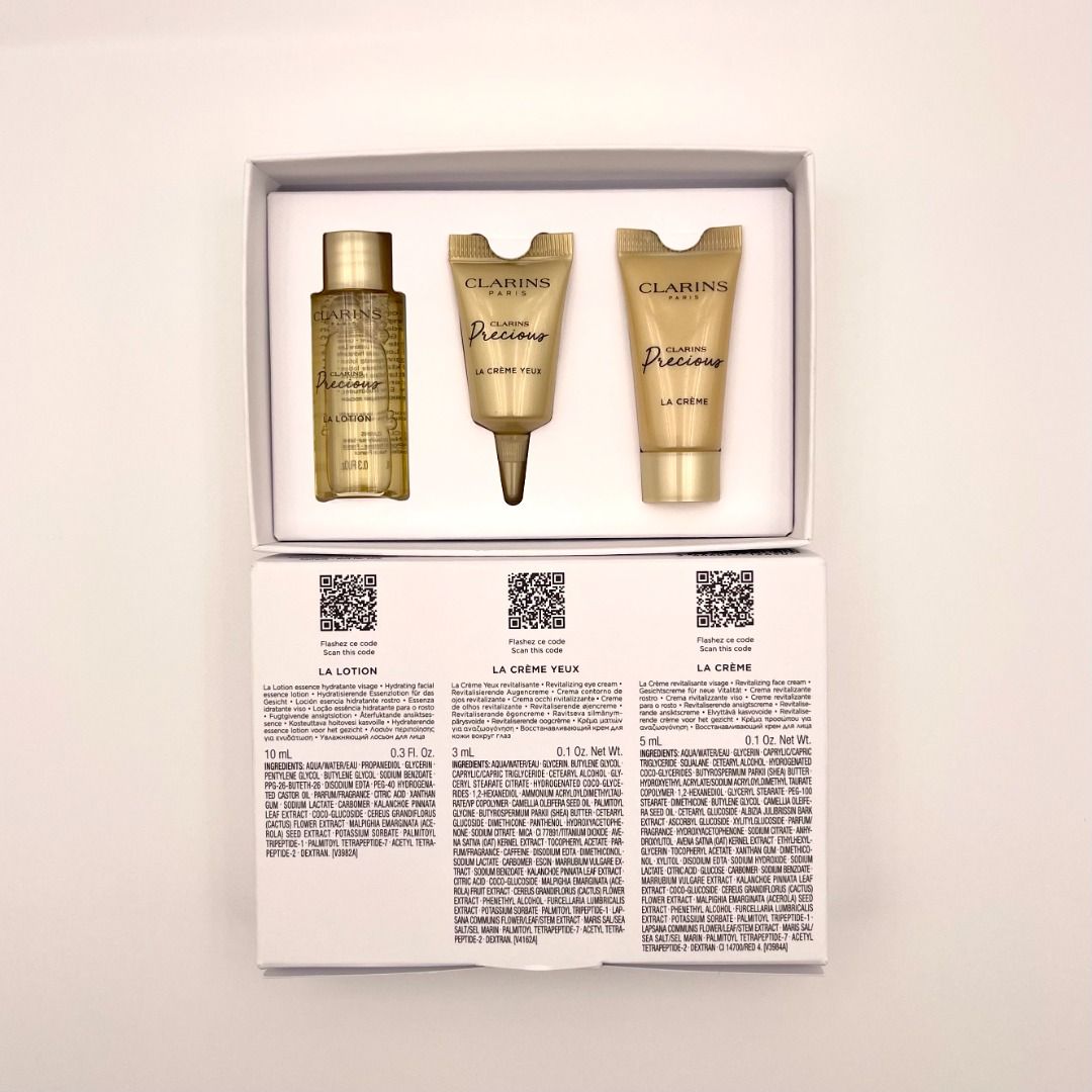 Clarins Precious La Creme Eye Cream Lotion 3pcs Set 至臻凝時 3件套裝, 美容＆個人護理 ...