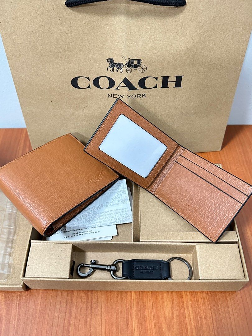 Coach Men Wallet Gift Set, Men's Fashion, Watches & Accessories ...