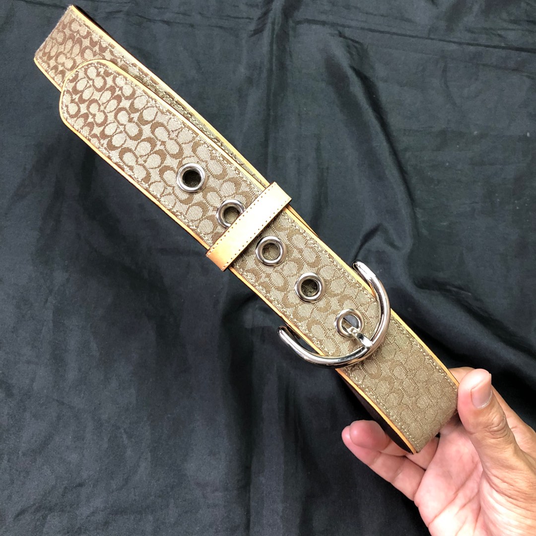 Coach Monogram Signature Belt Authentic 3977, Women's Fashion, Watches ...
