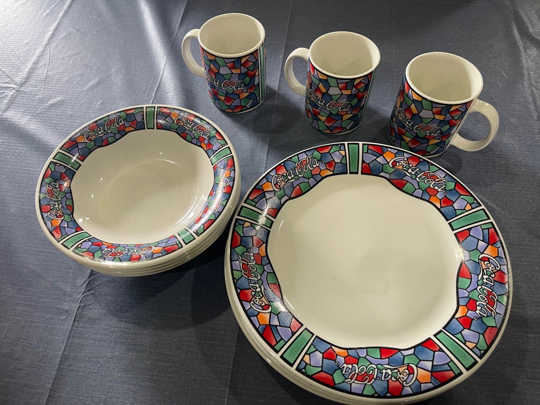 Coco cola ceramic ware, Furniture & Home Living, Kitchenware ...