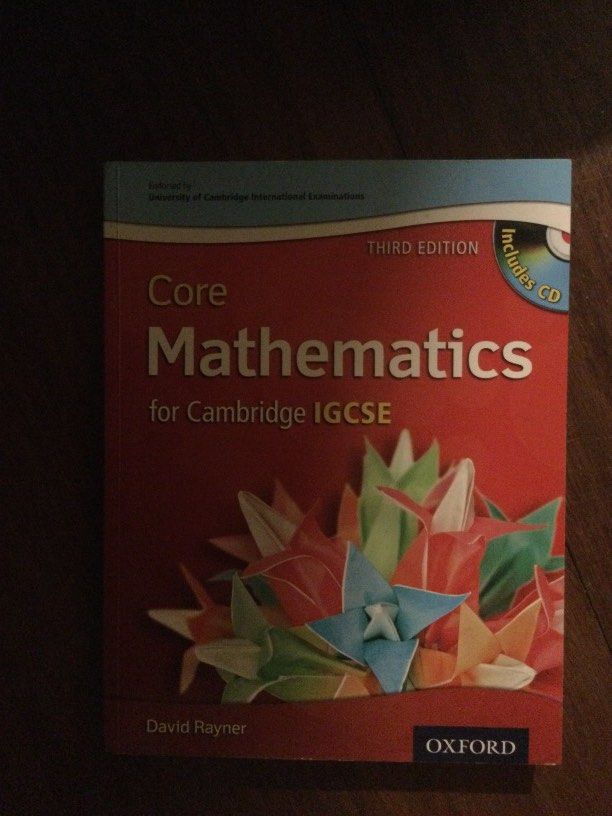 Core Mathematics Igcse Oxford Third Edition Textbook 0580 Hobbies And Toys Books And Magazines