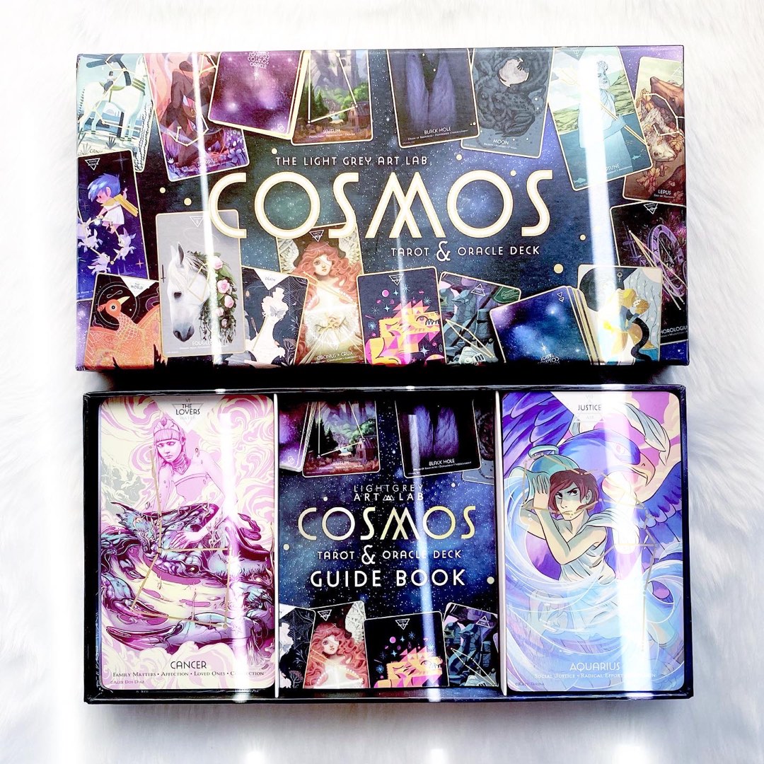 RARE: Cosmos Tarot & Oracle Deck with Metallic Gold Gilding (AUTHENTIC ...