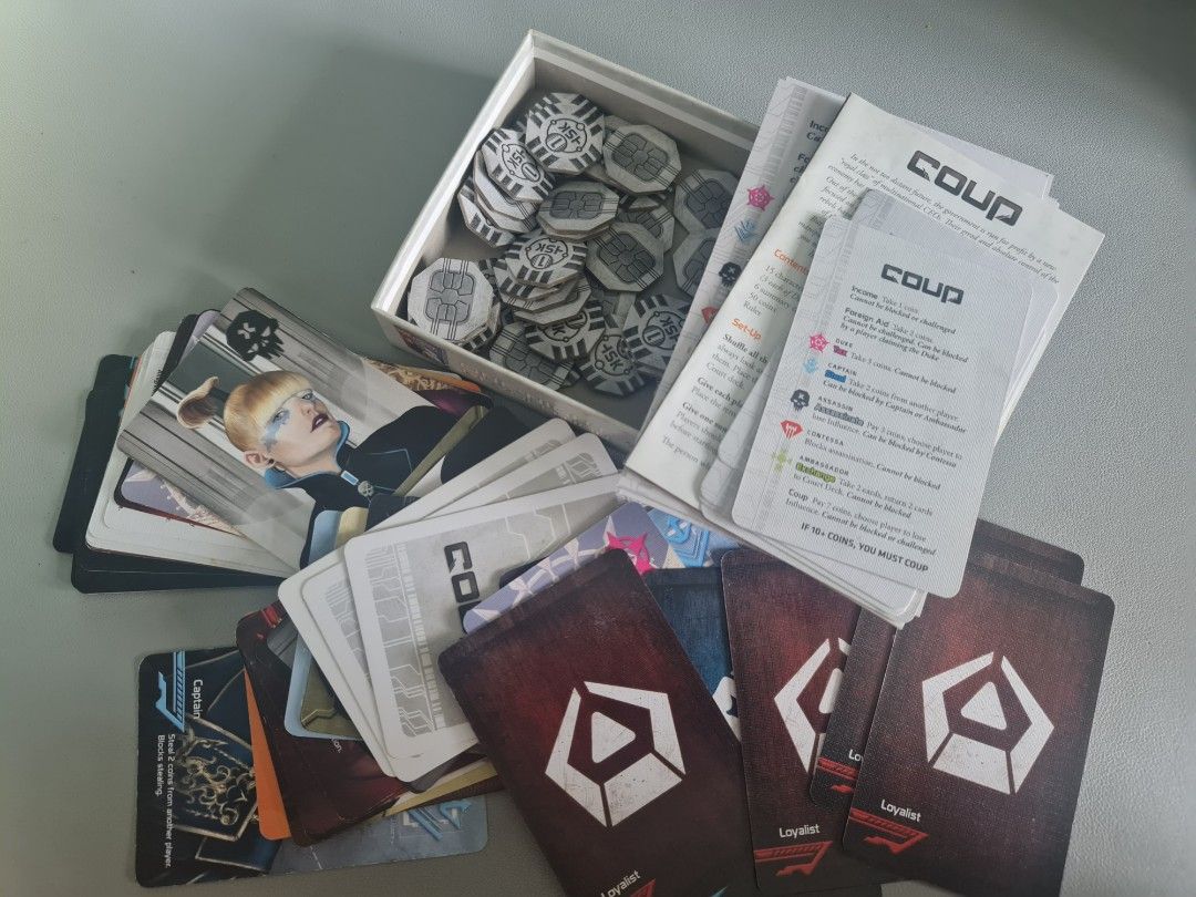 Coup with expansion, Hobbies & Toys, Toys & Games on Carousell