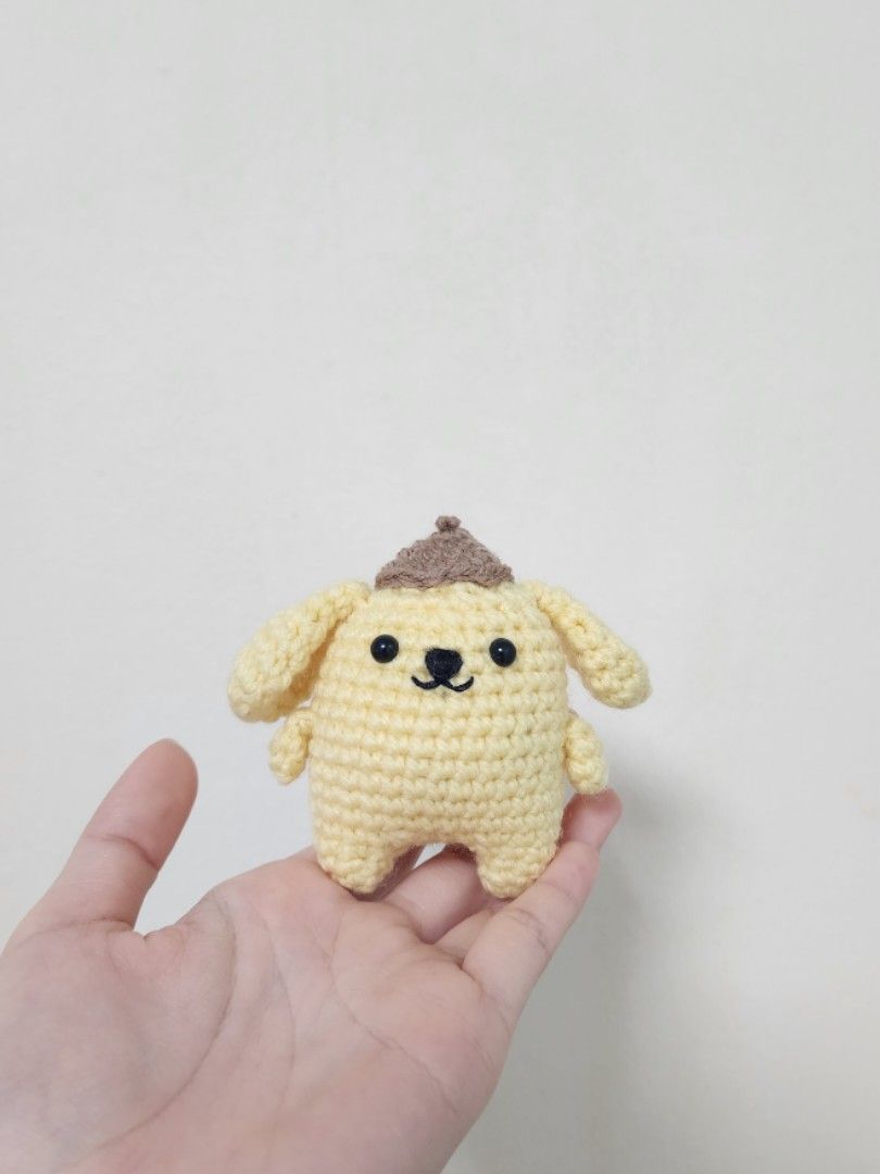 Crochet Pompompurin Keychain, Hobbies & Toys, Stationery & Craft ...