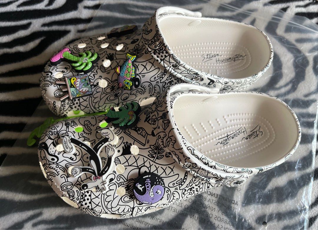 Crocs x Steven Harrington, Men's Fashion, Footwear, Flipflops and ...