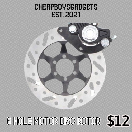 Disc rotor motor 6 hole ebike eco drive V2 rogi max orca mobot jimove ...