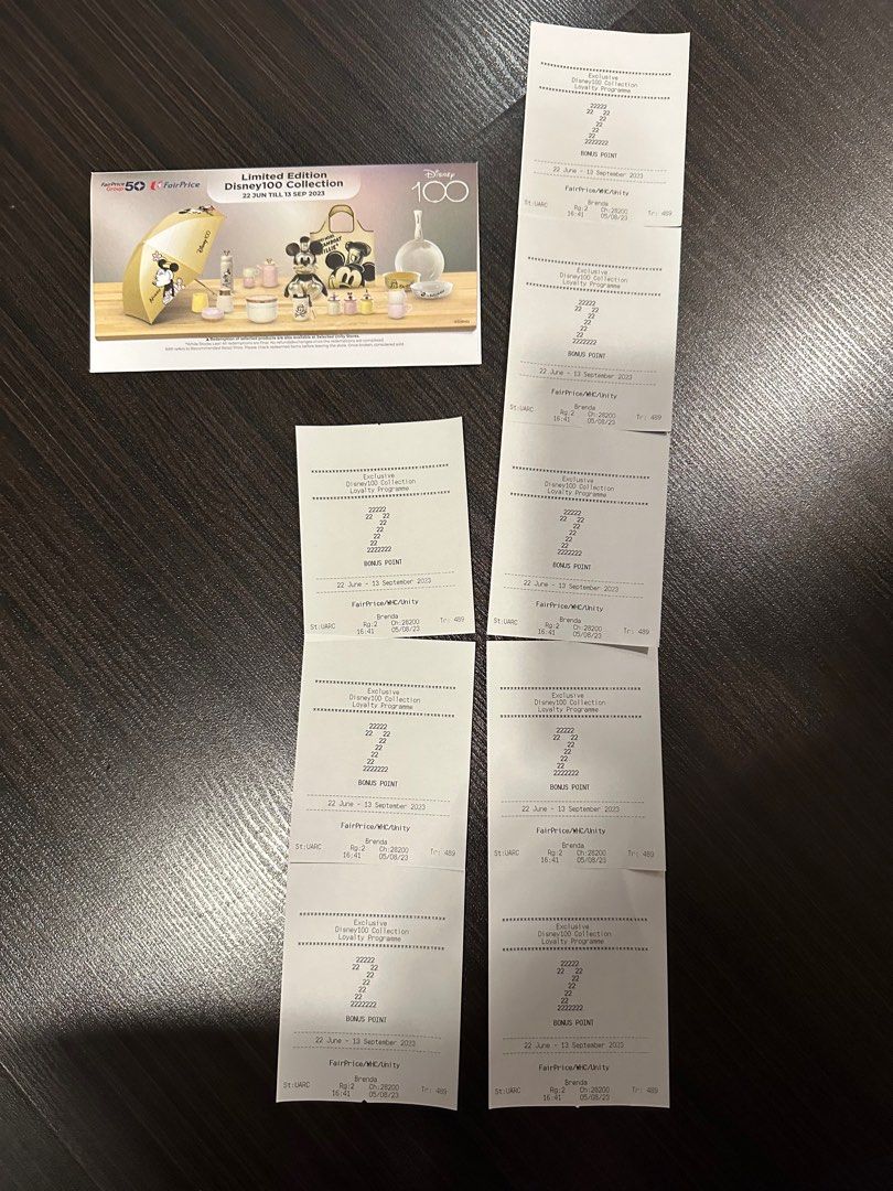 Disney100 Fairprice Vouchers x 8, Tickets & Vouchers, Vouchers on Carousell