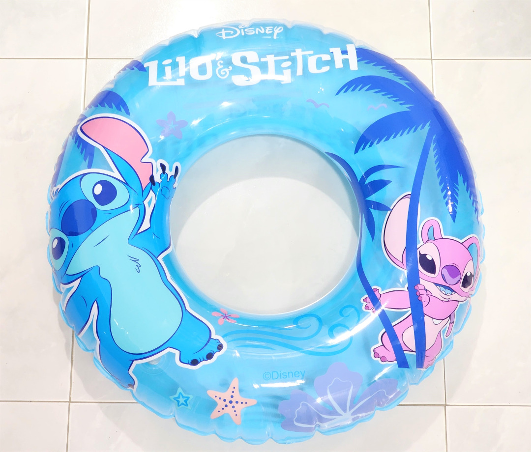 Disney Stitch and Angel Inflatable Swimming Ring Float 60cm, Hobbies ...