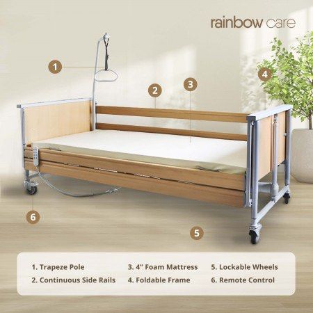 Domiflex Nursing Bed, Furniture & Home Living, Furniture, Bed Frames ...