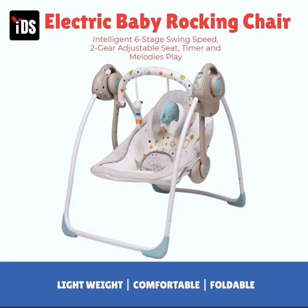 Electric Baby Rocking Chair, Infants Rocker Bed, Baby Cradle Recliner ...