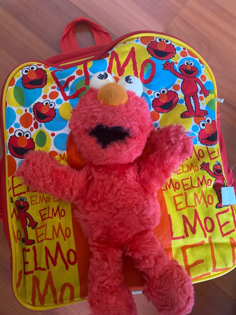 Elmo backpack with emo, Babies & Kids, Going Out, Carriers & Slings on ...