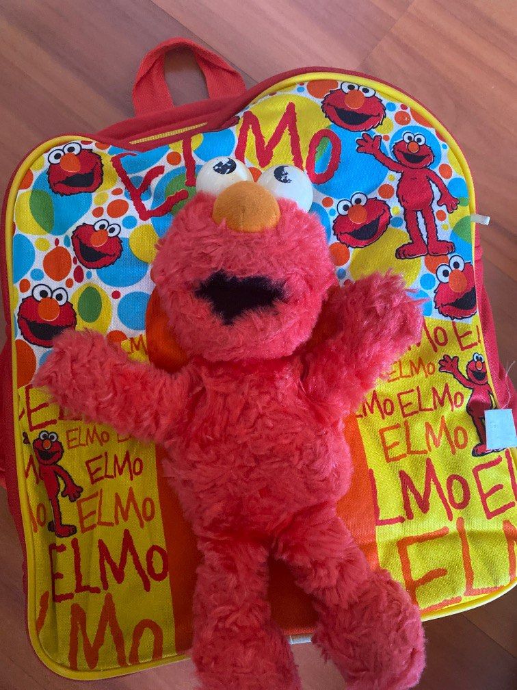 Elmo backpack with emo, Babies & Kids, Going Out, Carriers & Slings on ...