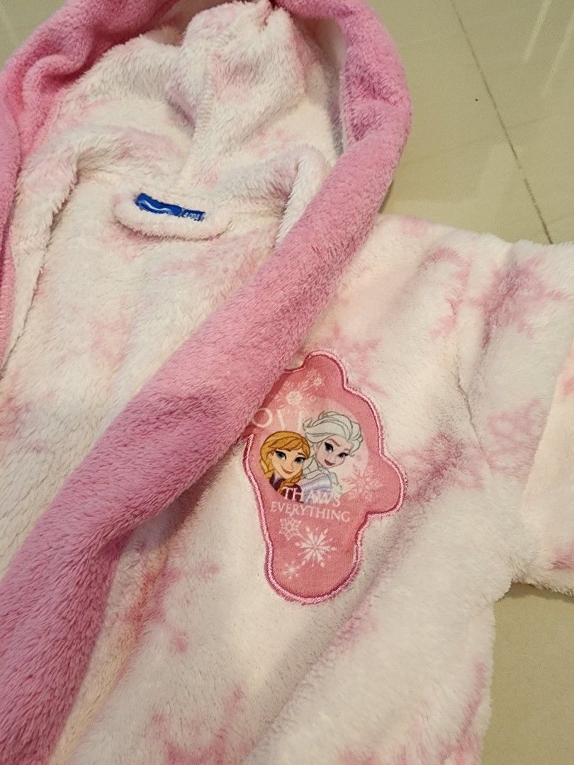 Frozen Elsa Anna Pink Bath / Swim Robe for kids, Babies & Kids, Babies ...