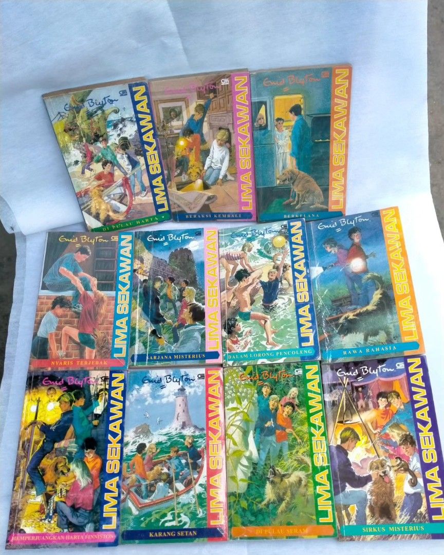 ENID BLYTON LIMA SEKAWAN,SIRKUS MISTERIUS,KARANG SETAN,DI PULAU SERAM ...