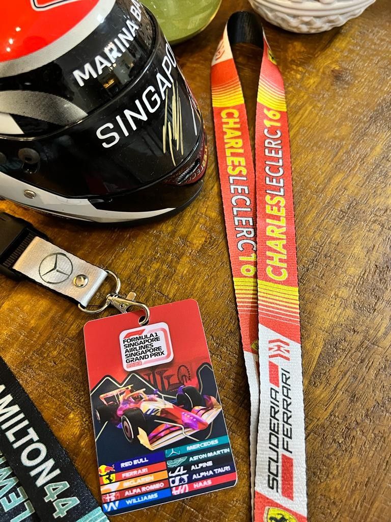 F1 Drivers Lanyard and Race Cards Hamilton, Verstappen, Leclerc ...