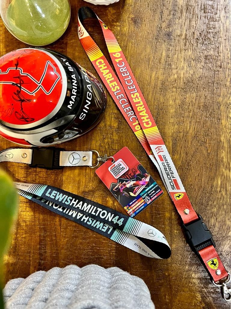 F1 Drivers Lanyard and Race Cards Hamilton, Verstappen, Leclerc ...