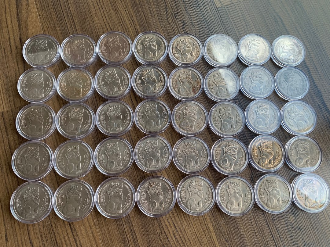 F217 - Singapore Merlion $1 Dollar First Series Coins (40pcs), Hobbies ...