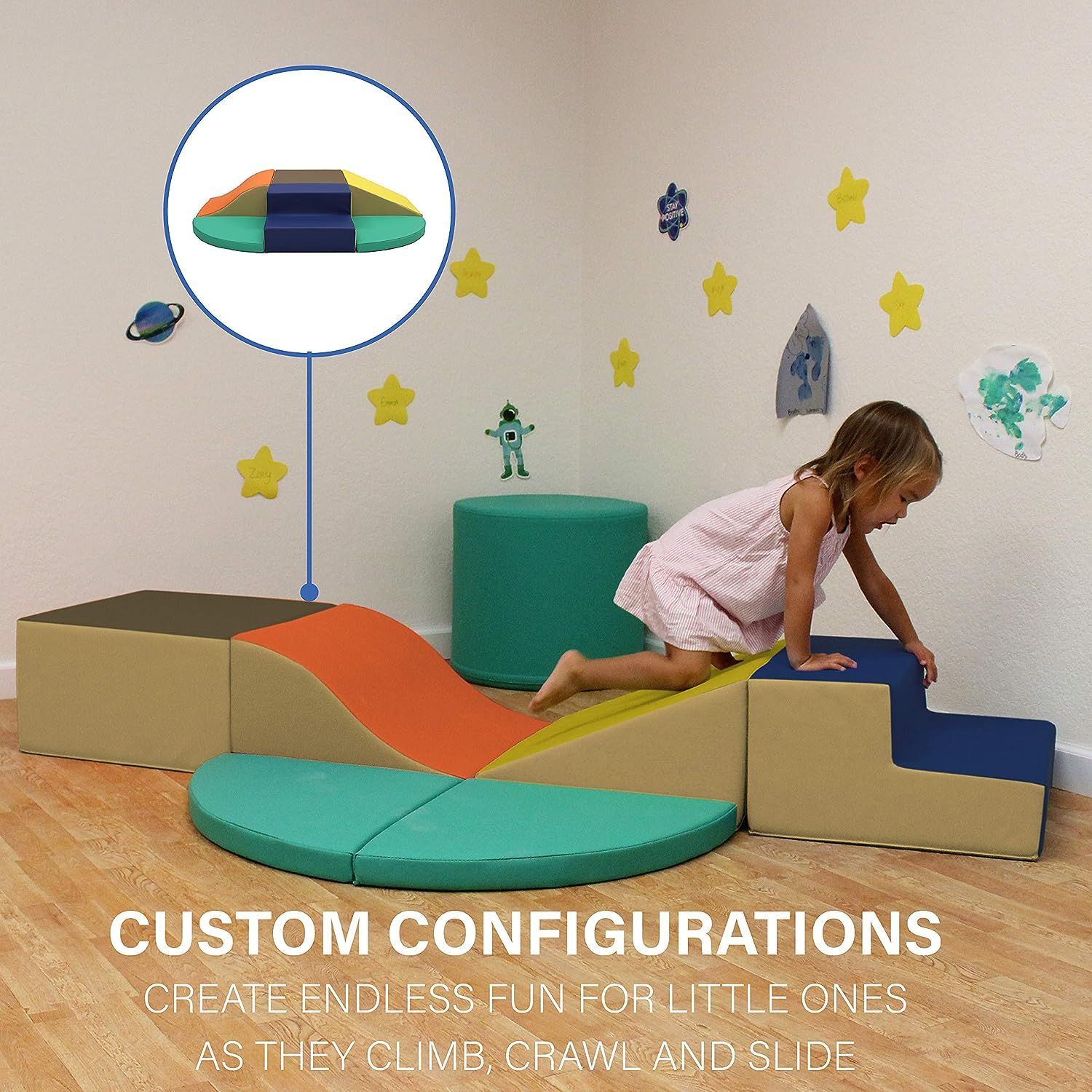 FDP SoftScape Playtime All Around Climber for Crawling Infants and ...