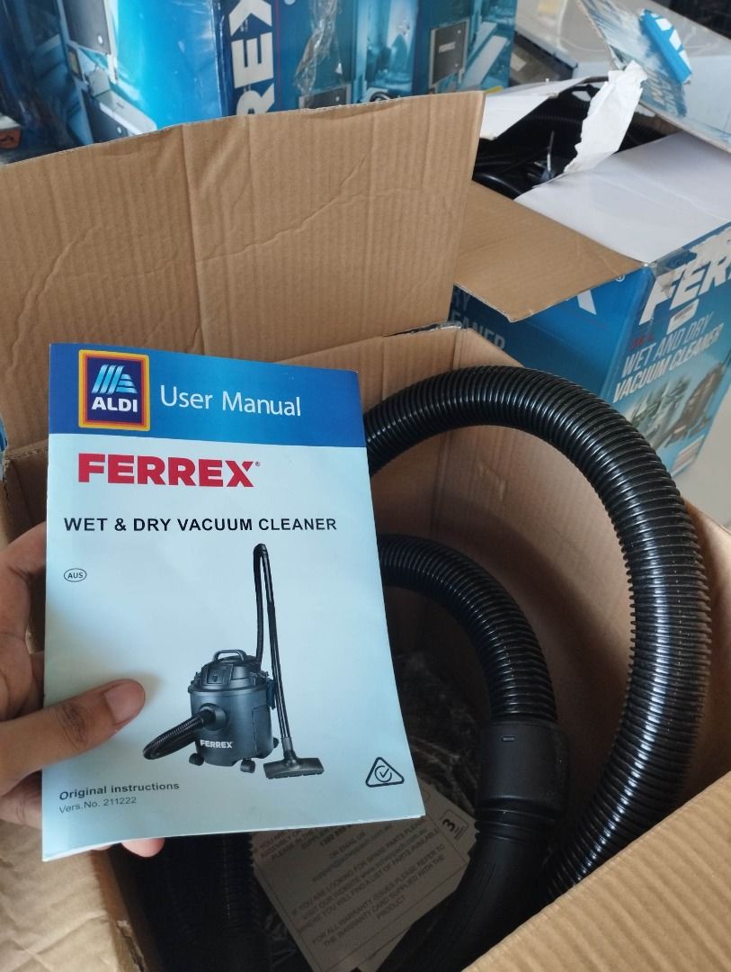 Ferrex 16L Wet and Dry Vacuum Cleaner 1200W, Furniture & Home Living, Cleaning & Homecare ...