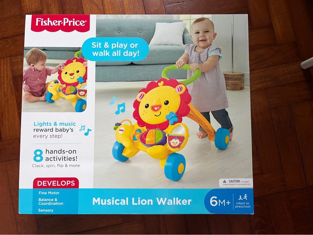 Fisher Price Musical Lion Walker, Babies & Kids, Infant Playtime on ...