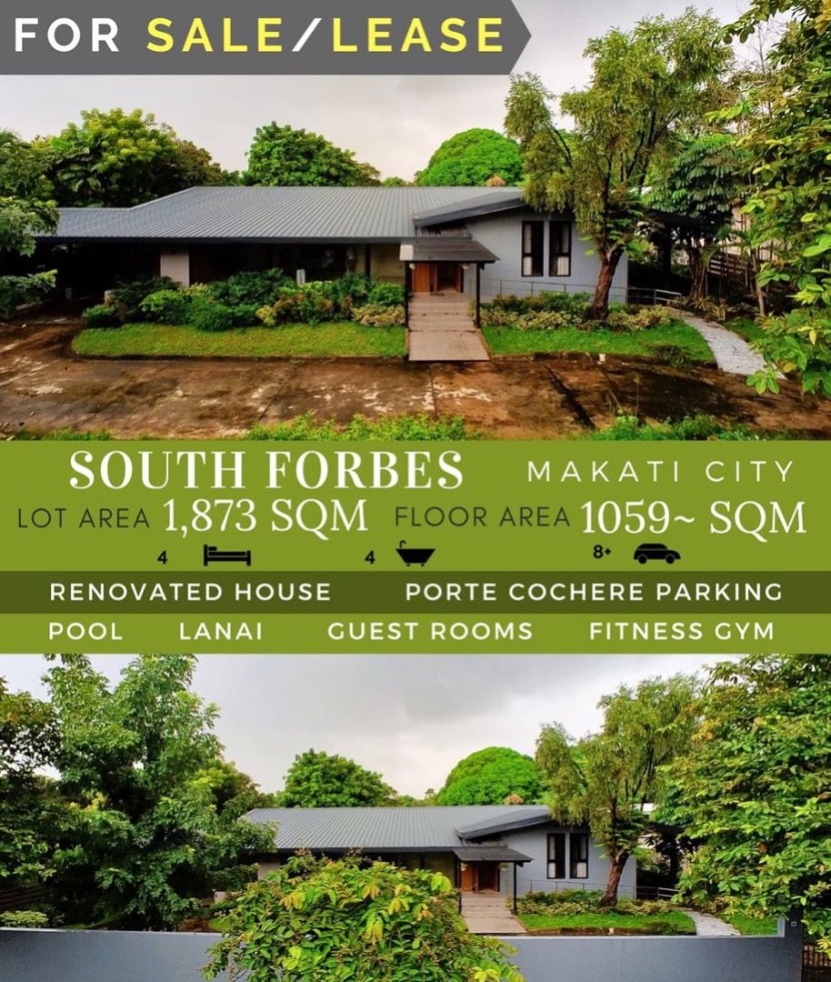 Forbes Park Makati City Renovated Expansive House with Swimming Pool ...