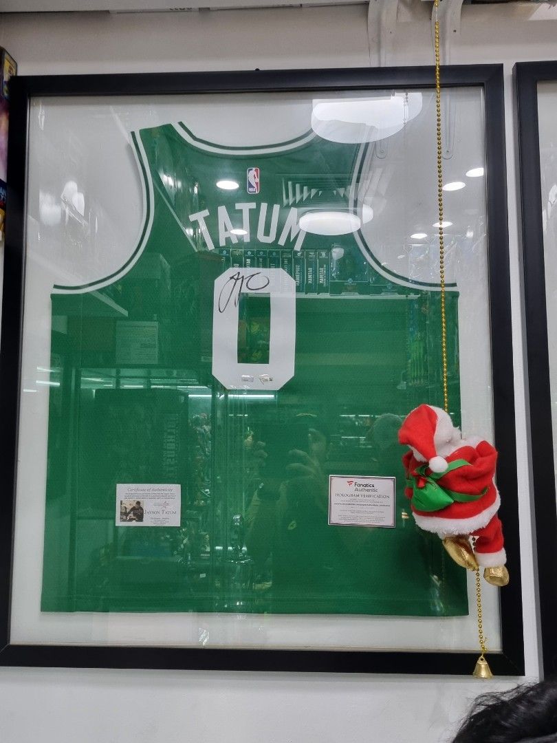 Framed Jason Tatum Boston Celtics Autographed Jersey with COA ...