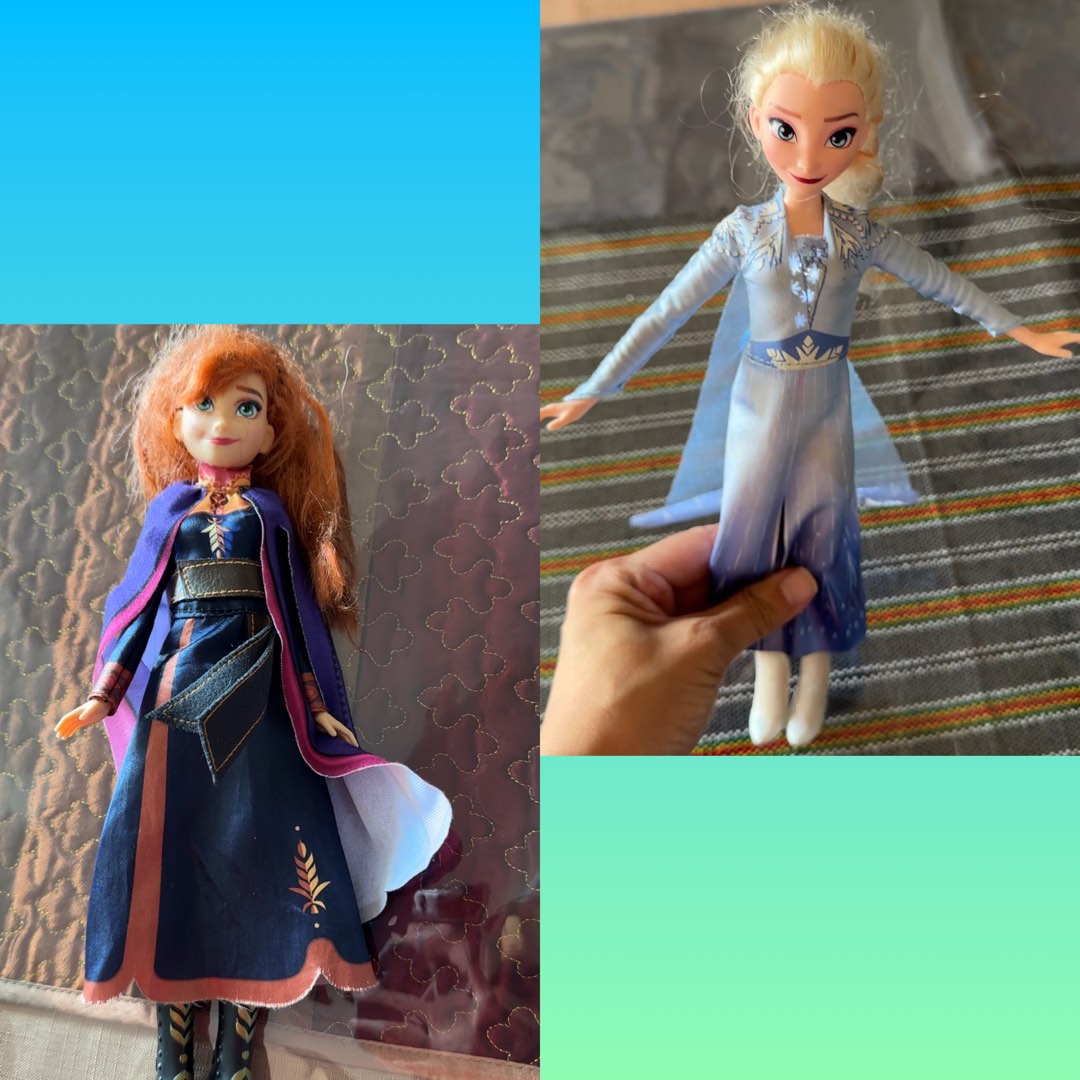 Frozen 2 Elsa and Anna Singing Fashion Dolls, Hobbies & Toys, Toys ...