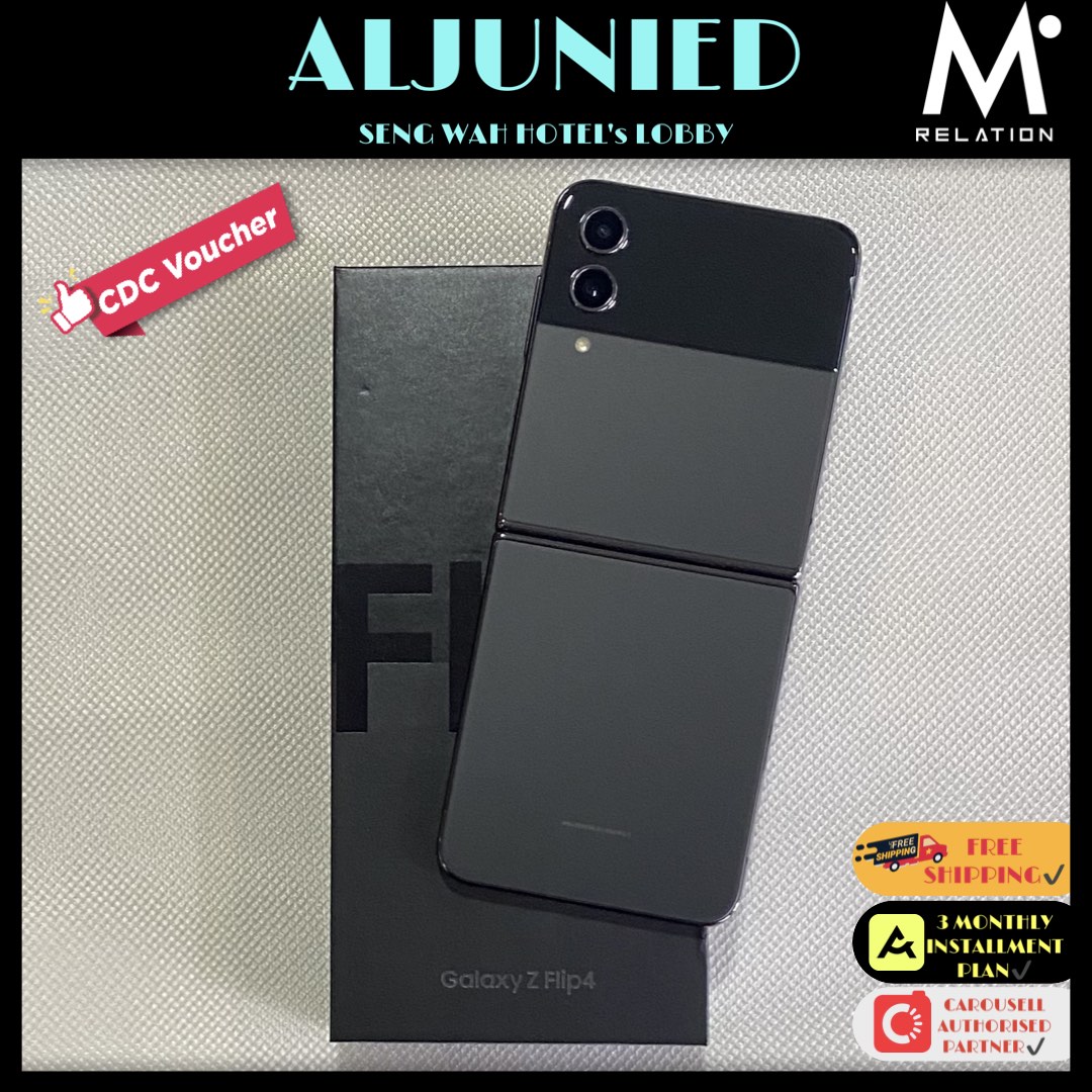 Galaxy Z Flip 4 Graphite 512GB, Mobile Phones & Gadgets, Mobile Phones ...