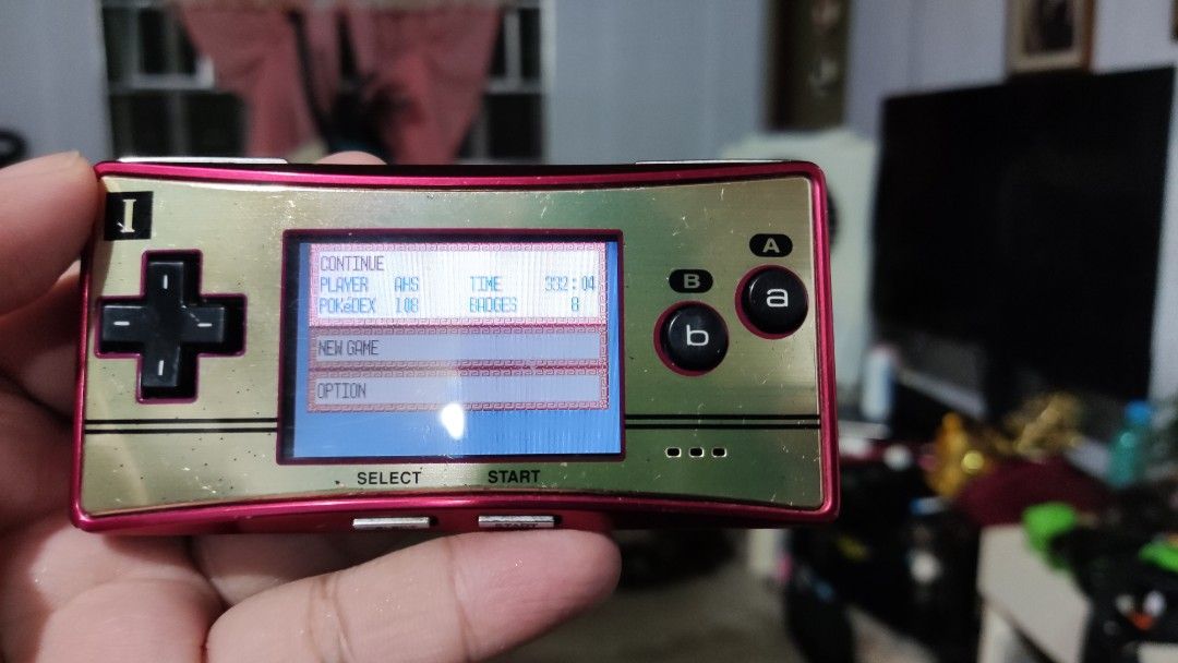 Gameboy Micro Limited Edition Mario ed. w/ Pokemon Ruby (USA/Authentic ...