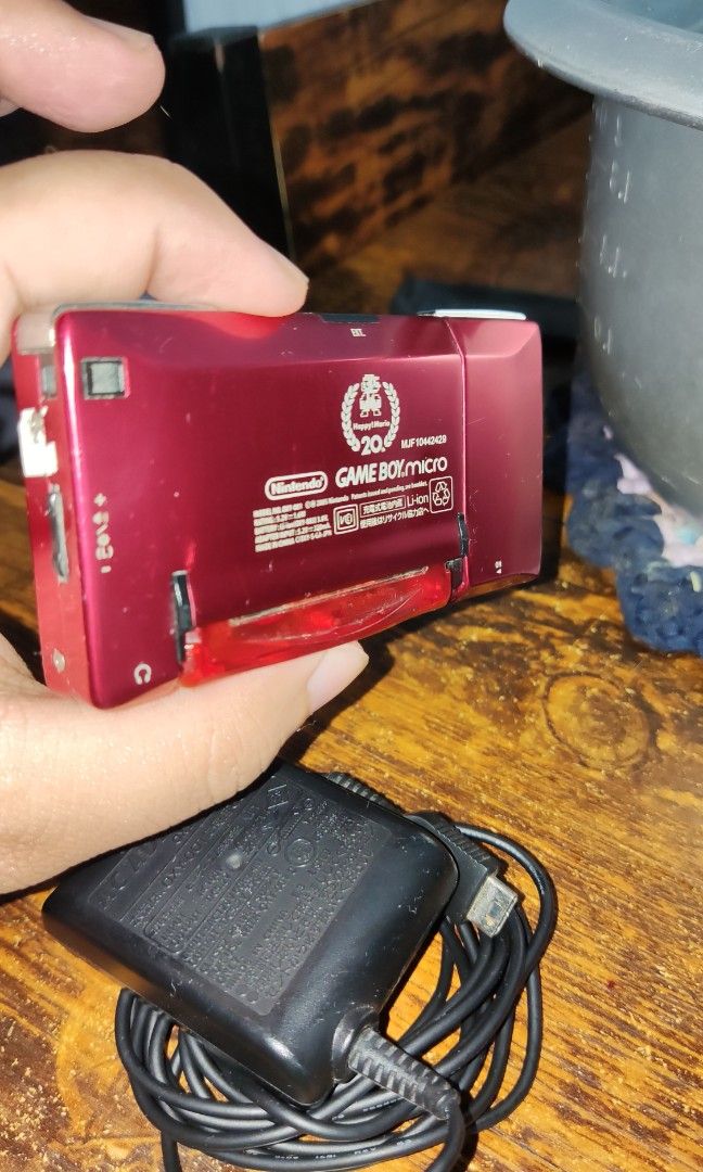 Gameboy Micro Limited Edition Mario ed. w/ Pokemon Ruby (USA/Authentic ...