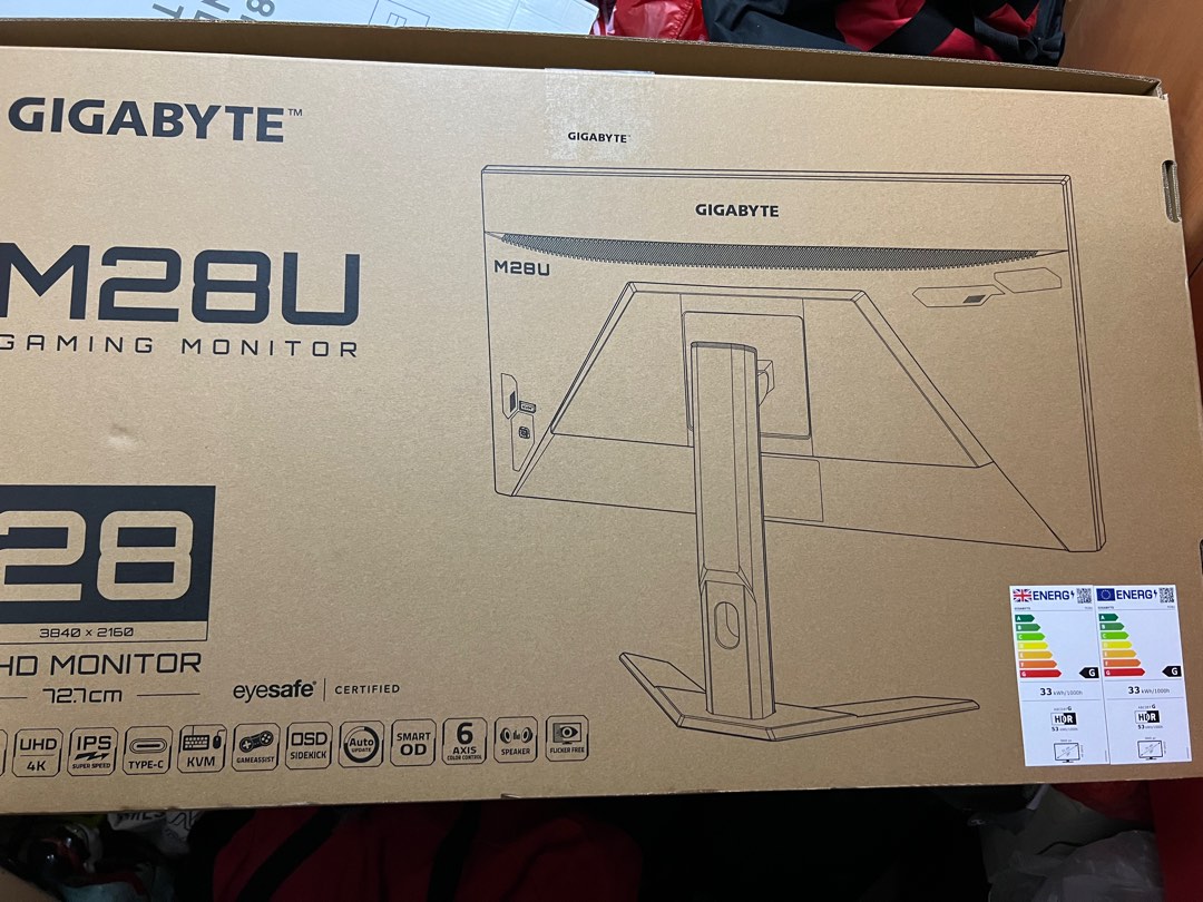 4K 144HZ Monitor Gigabyte M28U, Computers & Tech, Parts & Accessories ...
