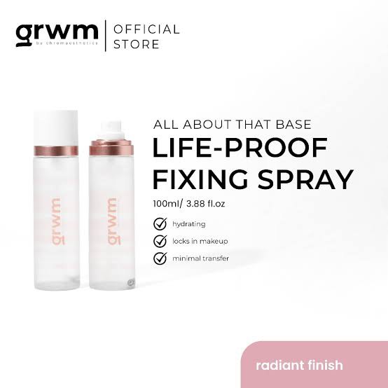GRWM Cosmetics Life-Proof Fixing Spray - Radiant Finish (30 ml) on ...