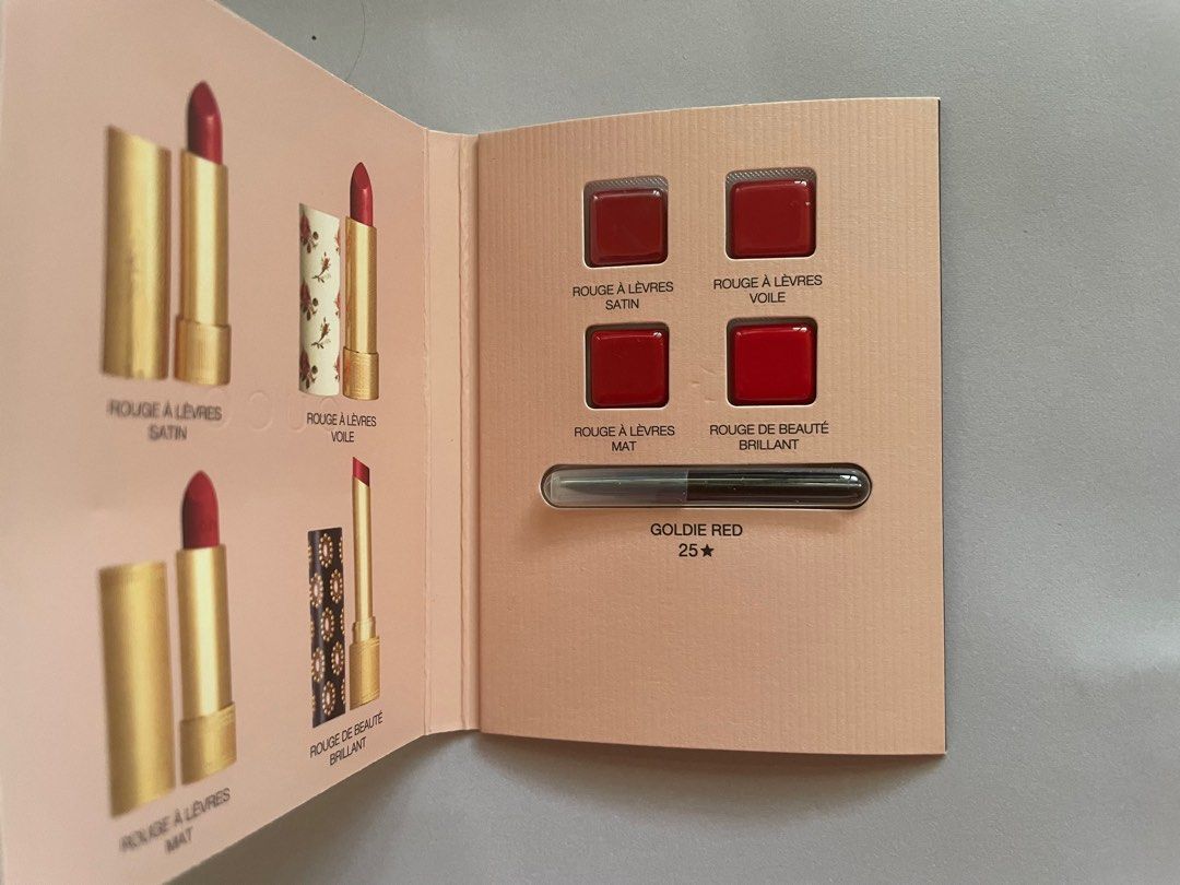 Gucci Lipstick card (Goldie red), Beauty & Personal Care, Face, Makeup ...