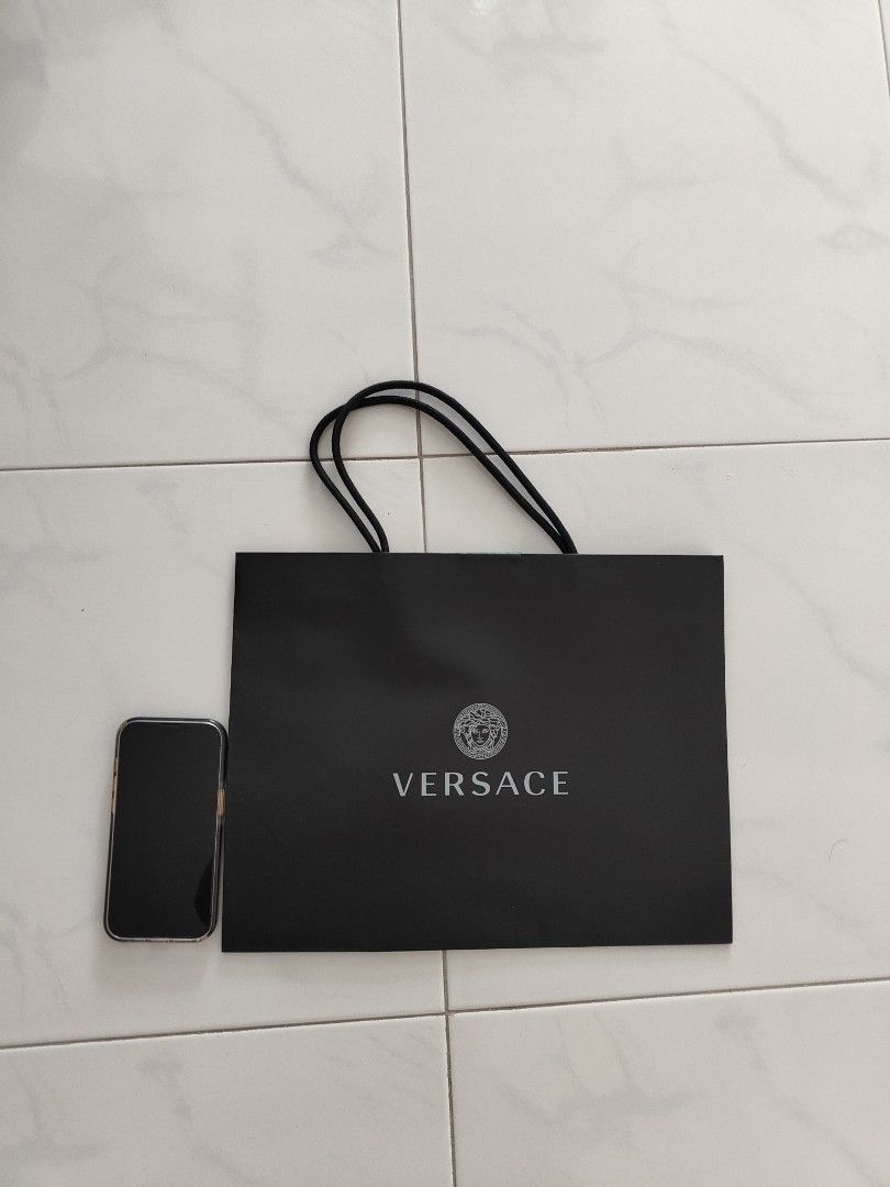 gucci versace original paper bag, Luxury, Accessories on Carousell