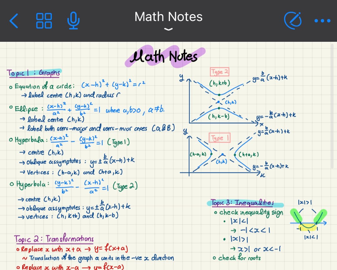 H2 MATH FULL SUMMARY NOTES (no correlation & linear regression ...