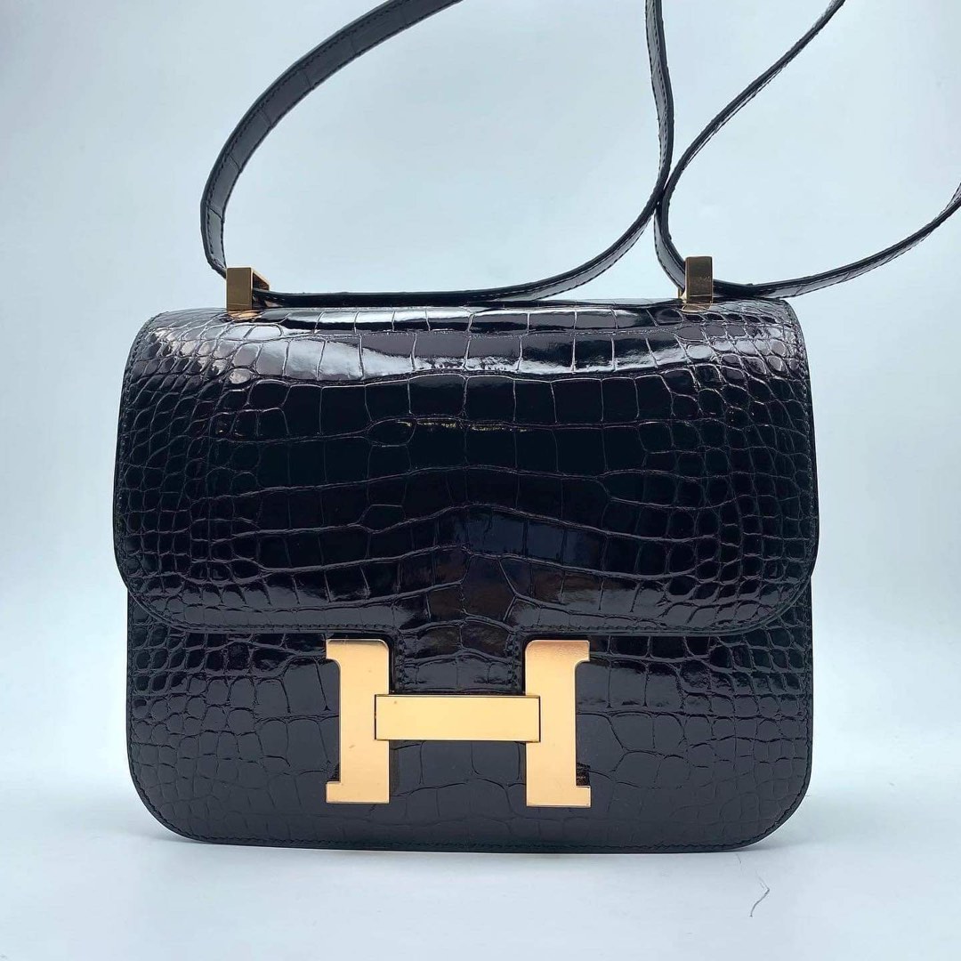 Hermes Constance 24 Croc GHW on Carousell