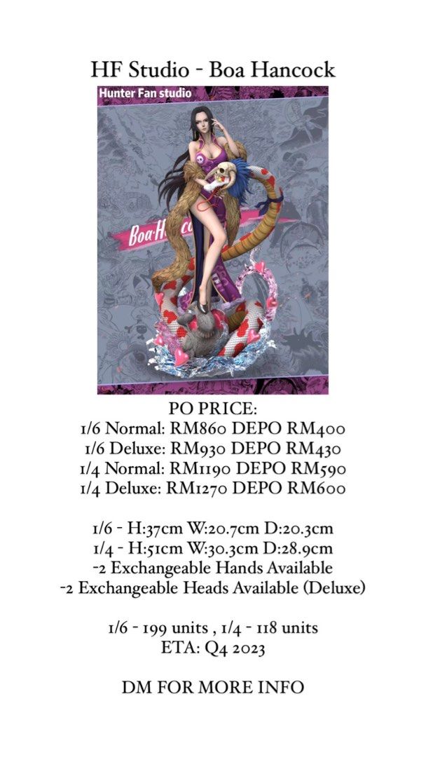 HF Studio - Boa Hancock, Hobbies & Toys, Toys & Games on Carousell