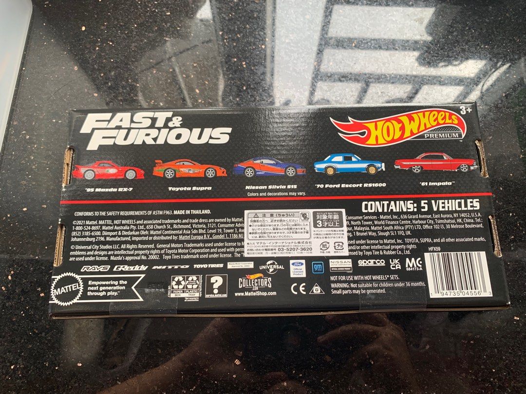 Hot Wheels Fast & Furious The Racers Edge Box Set, 興趣及遊戲, 玩具 & 遊戲類 ...