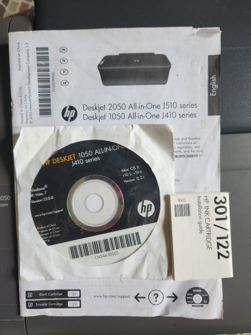 HP deskjet 1050 cartridge printer and scanner, Computers & Tech ...