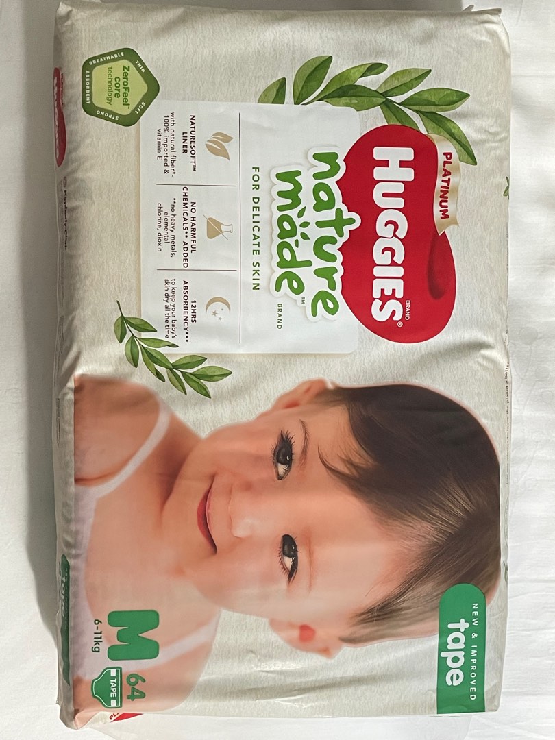 Huggies nature made platinum M diapers, Babies & Kids, Bathing ...