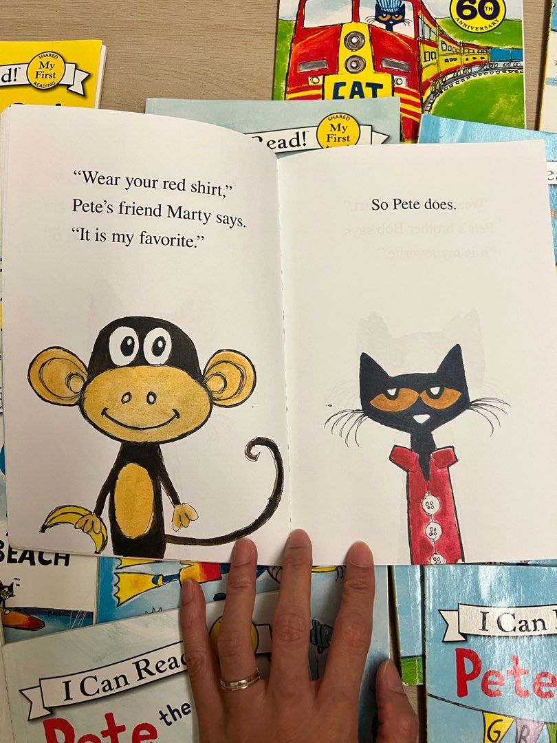 I can read: Pete the Cat Series, 興趣及遊戲, 書本 & 文具, 小說 & 故事書 - Carousell