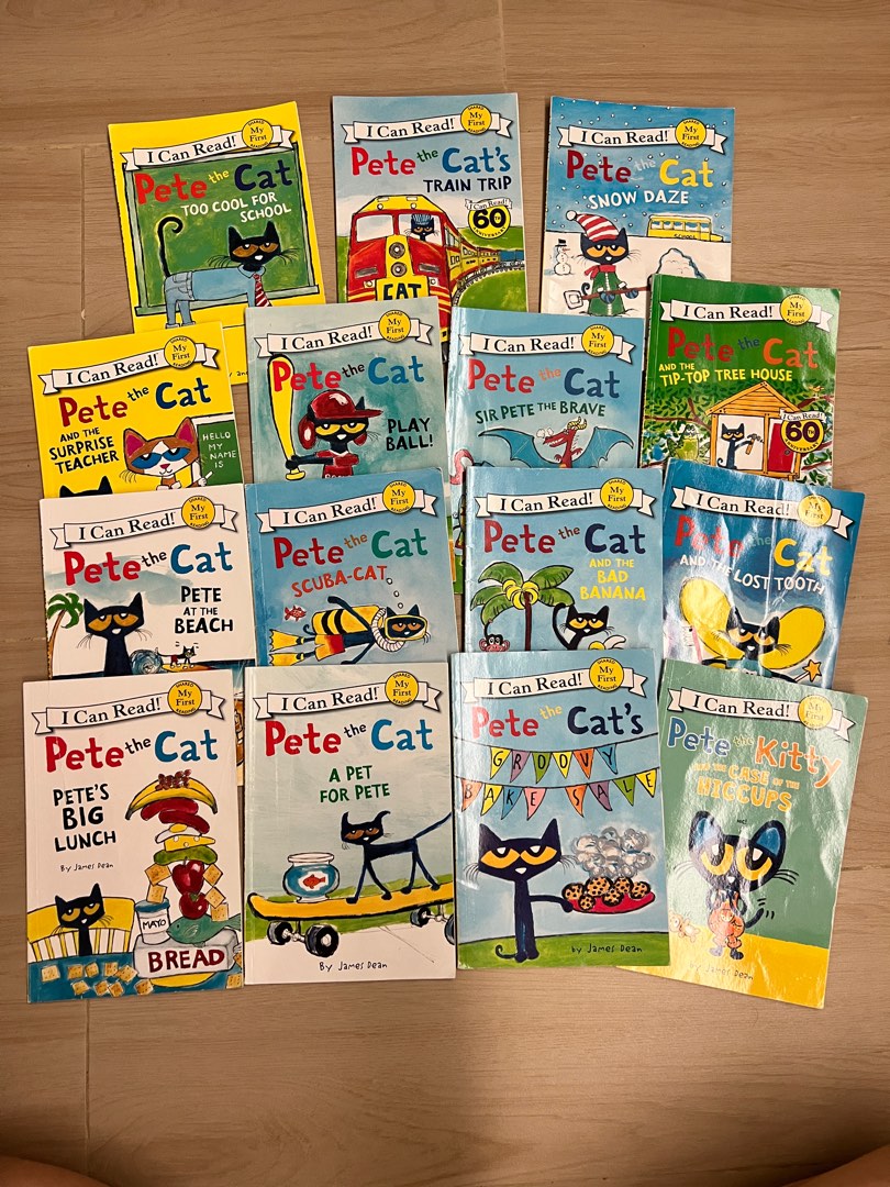 I can read: Pete the Cat Series, 興趣及遊戲, 書本 & 文具, 小說 & 故事書 - Carousell