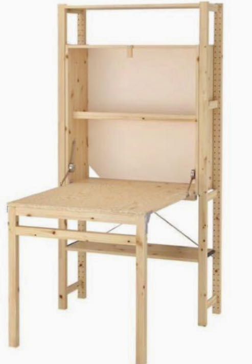 IKEA IVAR Shelf with Folding Table, Furniture & Home Living, Furniture ...