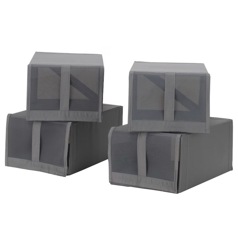 IKEA skubb shoe boxes (sets of 4), Furniture & Home Living, Home ...
