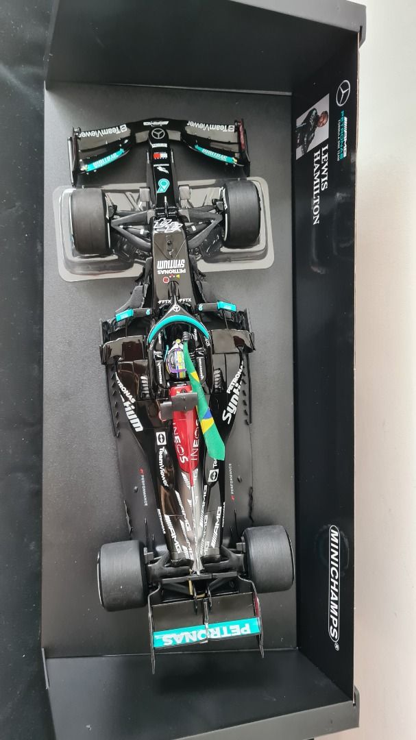 (in stock) Lewis Hamilton (Mercedes) 2021 Brazilian GP winner 1/18th ...