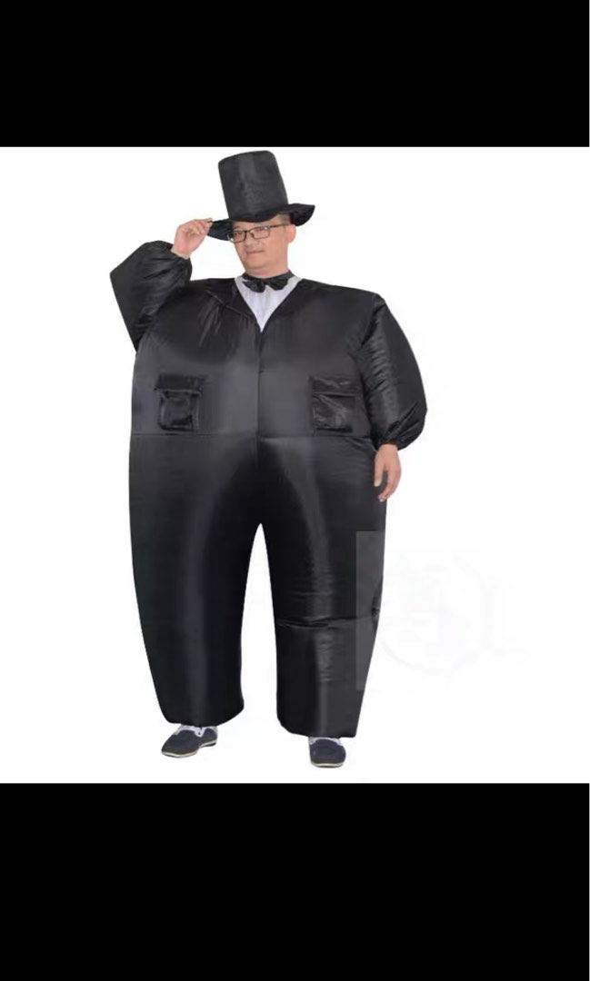 4 x Inflatable Tuxedo Suit Costume (Themed Parties/Halloween/Stag Night ...